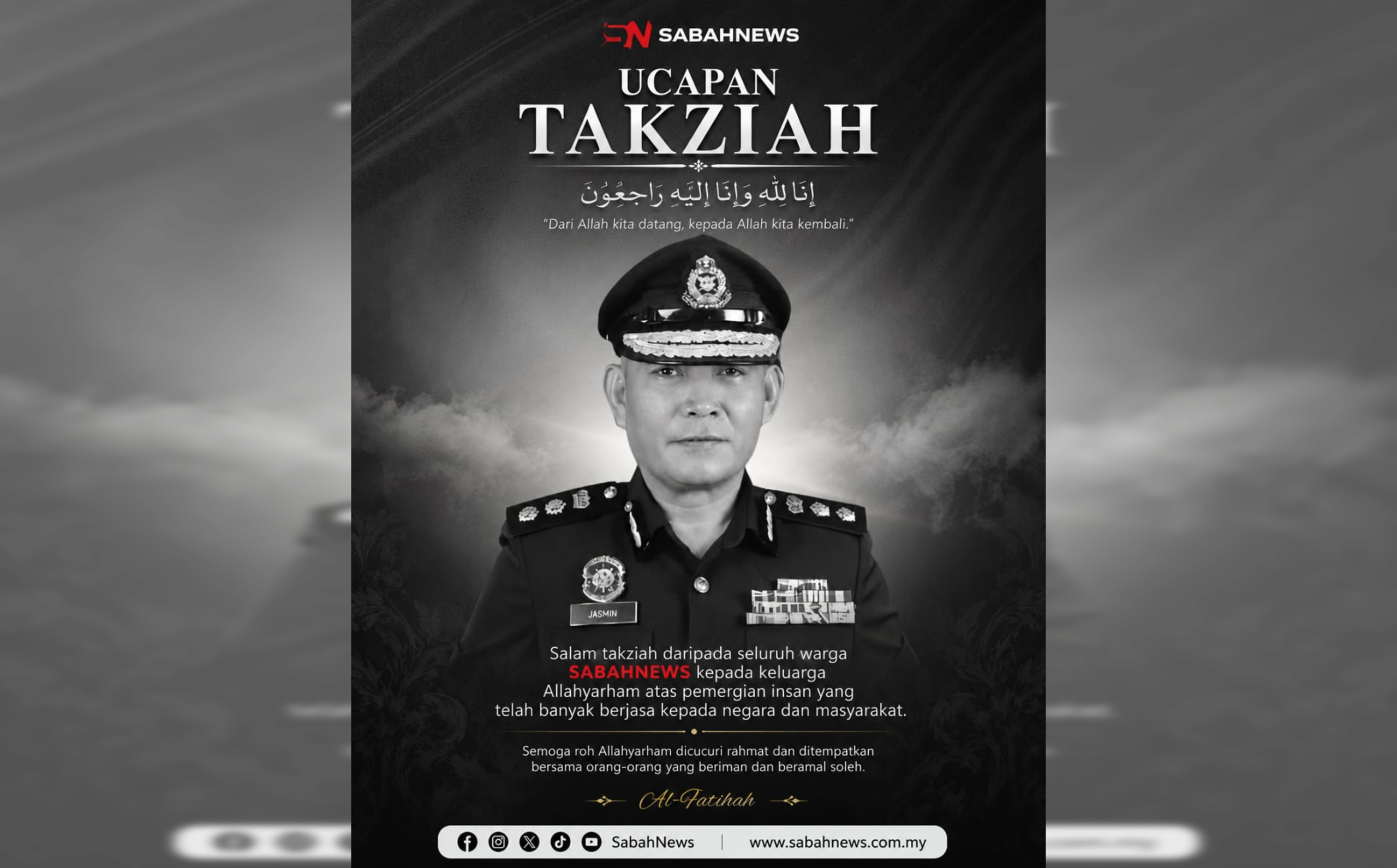 SABAH BERDUKA, KETUA POLIS DAERAH TAWAU ACP JASMIN HUSSIN MENINGGAL ...